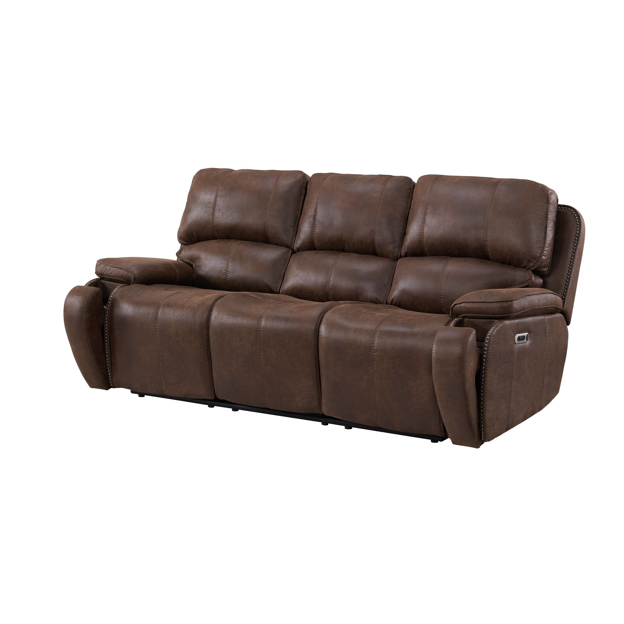 Atlantis Power Motion Sofa with Power Motion Head Recliner in Heritage ...